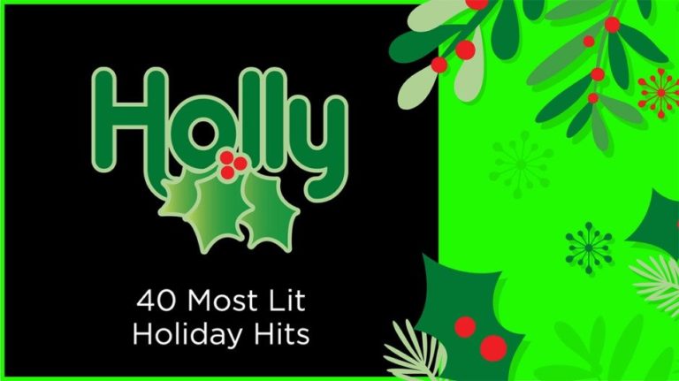 Vote for the 40 Most Lit Holiday Hits and hear them counted down on Holly