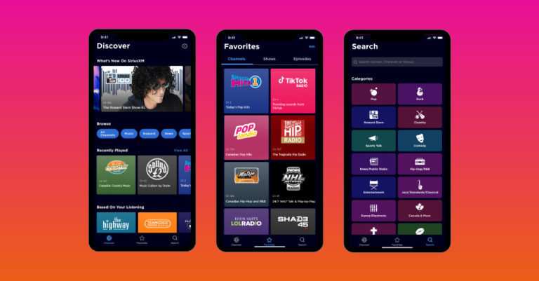The SiriusXM app introduces refreshed design and new personalization ...